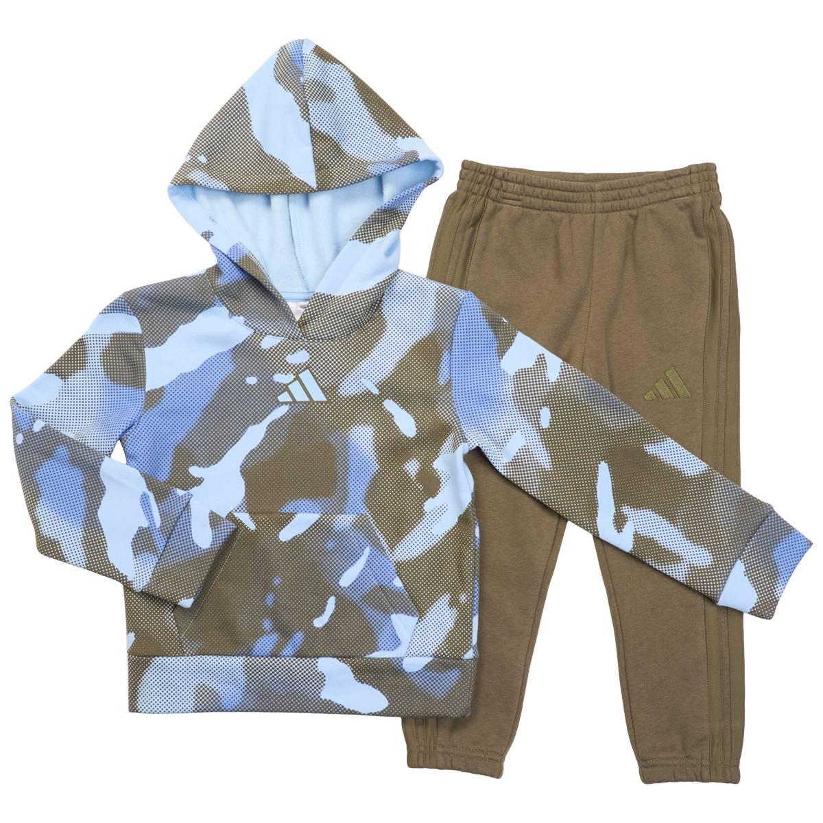 Click here for Boys (4-7) adidas(R) Camo Pullover Joggers Set prices