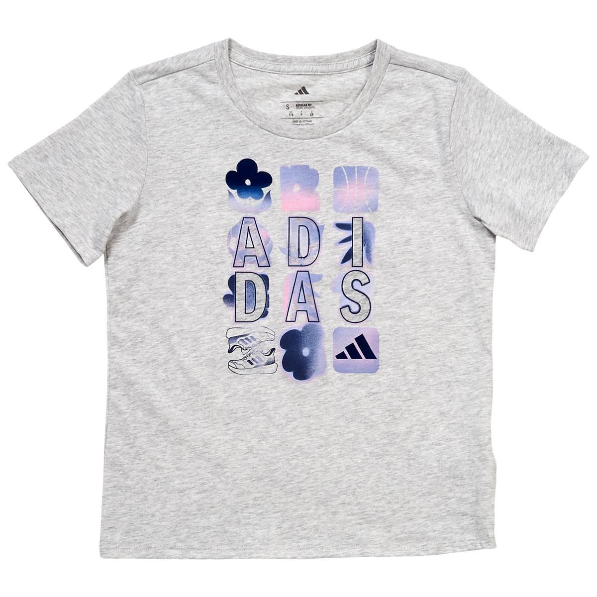 Click here for Girls (7-16) adidas(R) Short Sleeve Heather Regula... prices