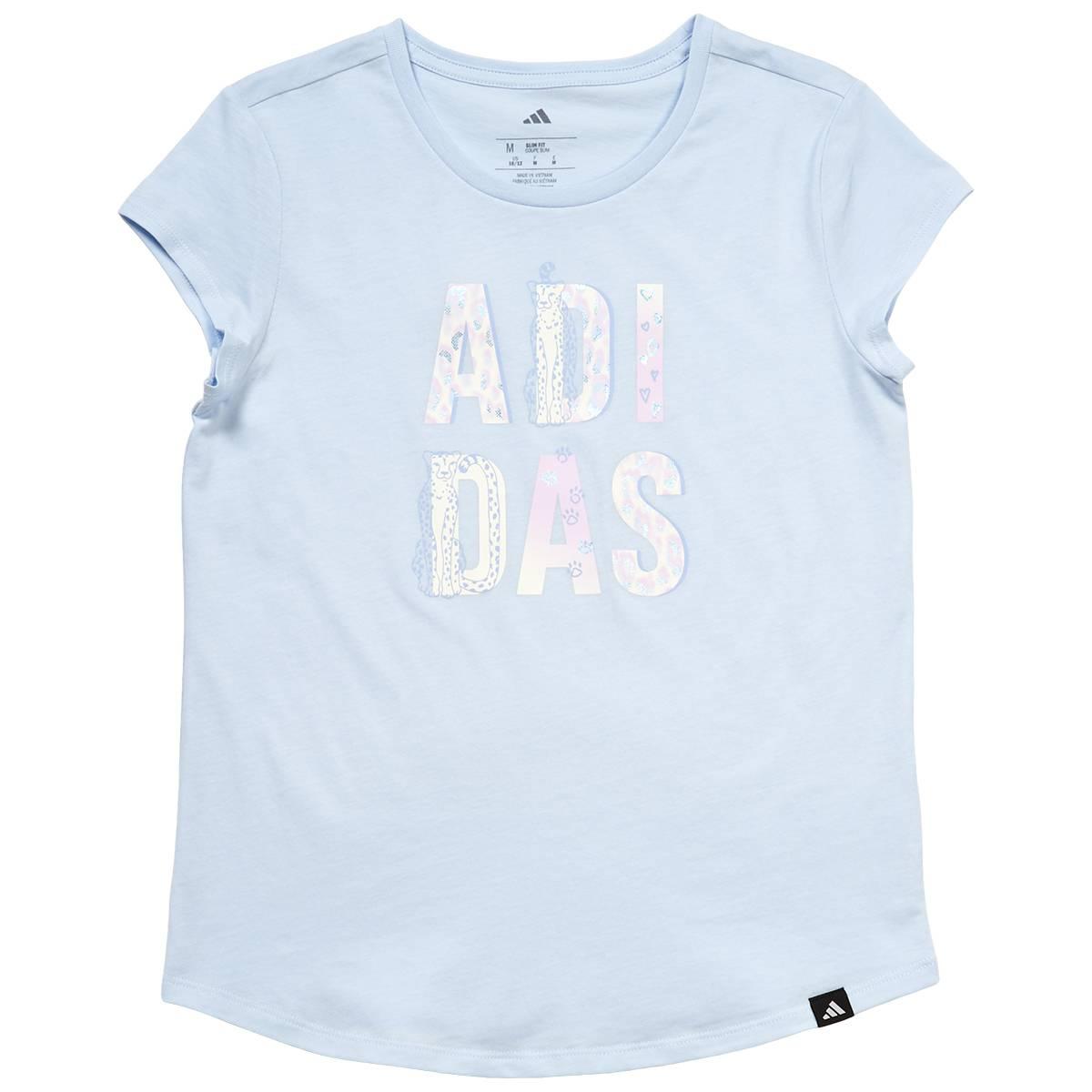 Click here for Girls (7-16) adidas(R) Cheetah Short Sleeve Graphi... prices