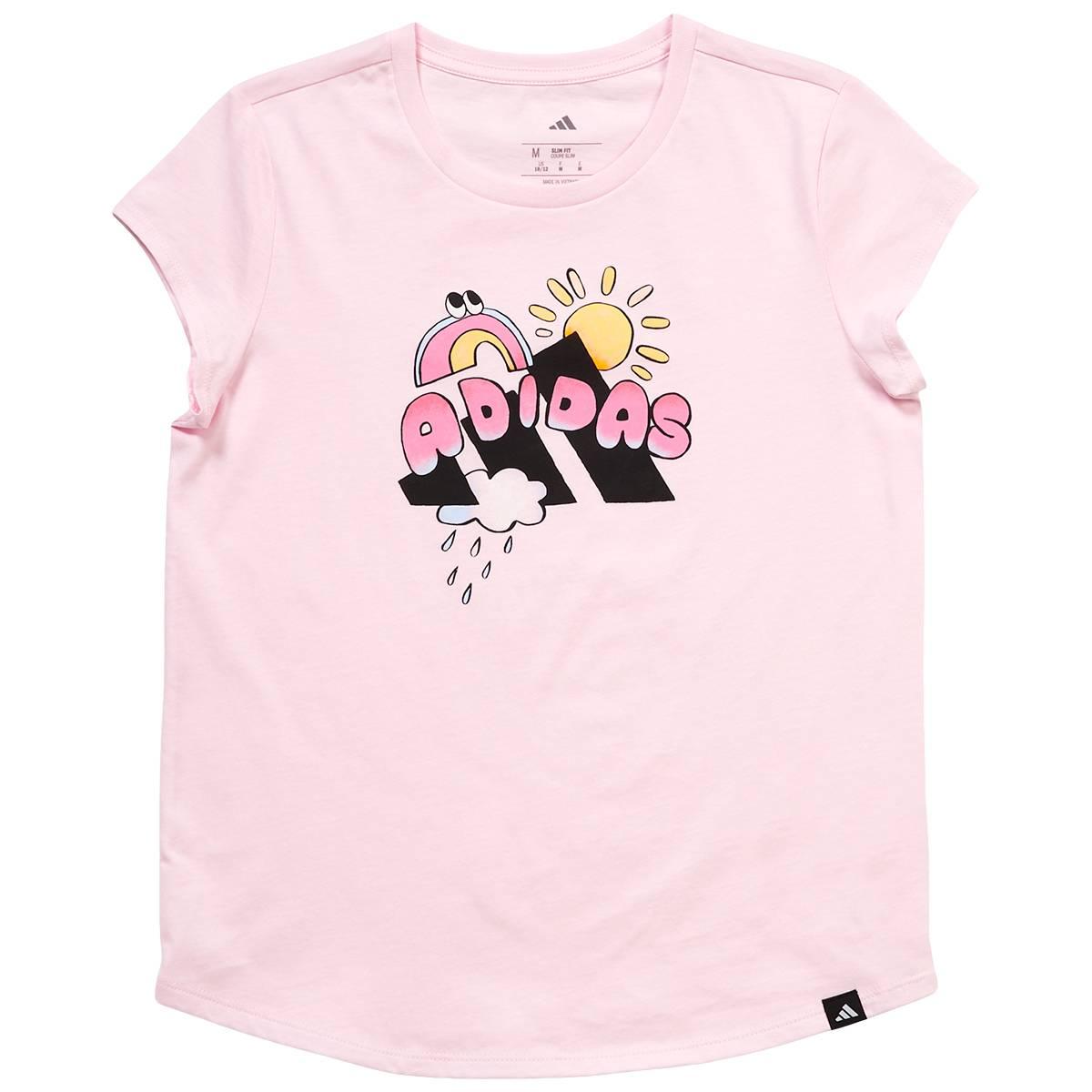 Click here for Girls (7-16) adidas(R) Rainbow Short Sleeve Essent... prices