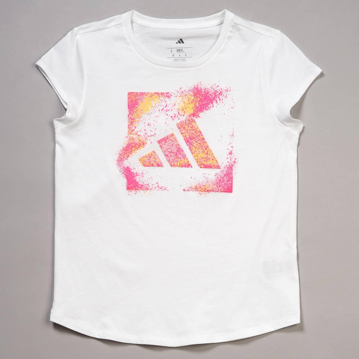 Click here for Girls (7-16) adidas(R) Spray Paint Short Sleeve Es... prices
