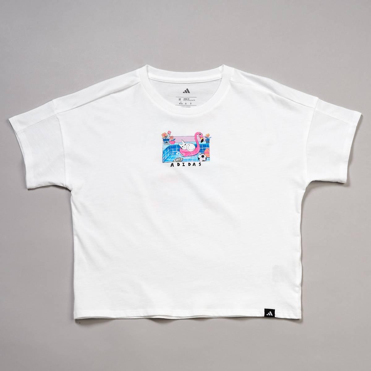 Click here for Girls (7-16) adidas(R) Short Sleeve Drop Shoulder... prices