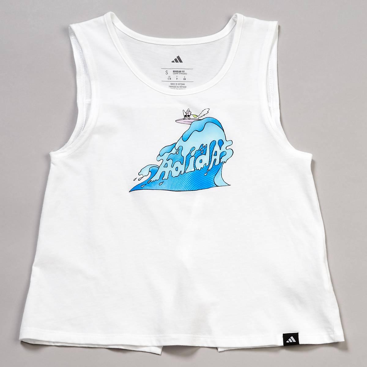 Click here for Girls (7-16) adidas Surf Cat Back Vent Swing Tank prices