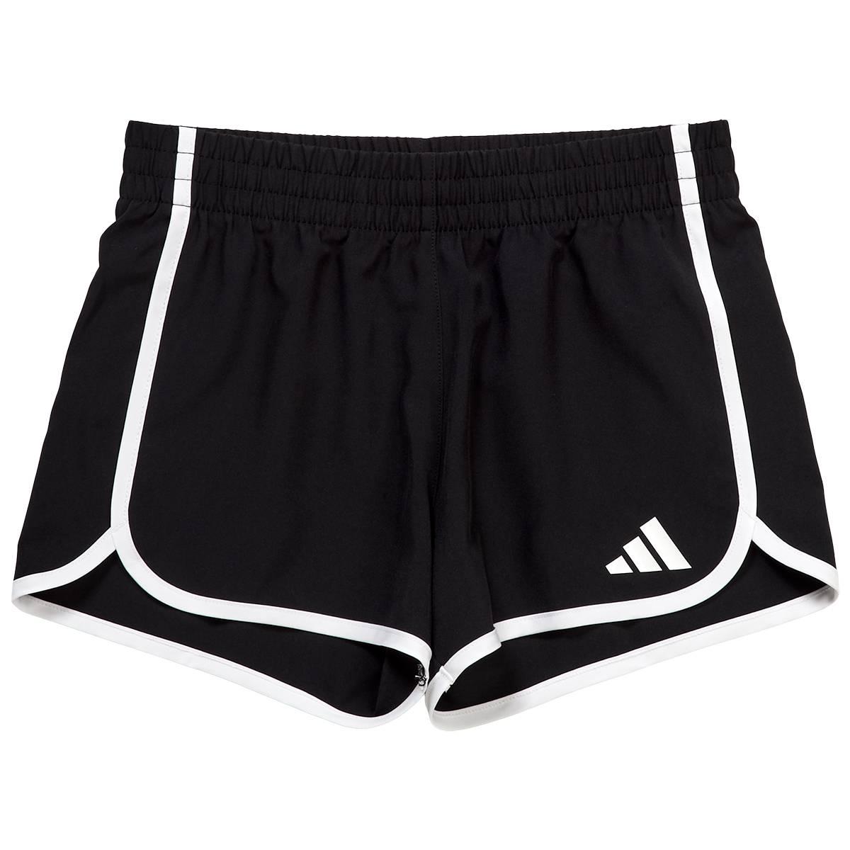 Click here for Girls (7-16) adidas(R) Woven Pacer Shorts w/ Bindi... prices