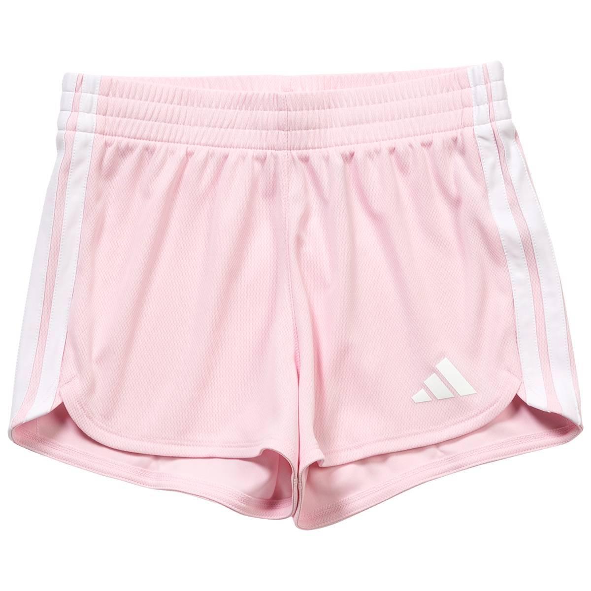 Click here for Girls (7-16) adidas(R) 3 Stripe Mesh Pacer Shorts prices