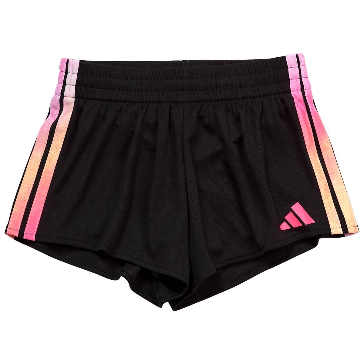 Click here for Girls (7-16) adidas(R) Solid/Ombre 3 Stripe Mesh S... prices