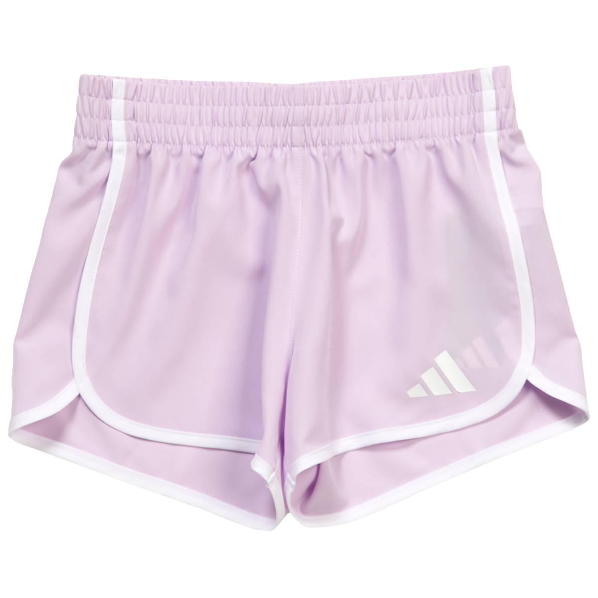Click here for Girls (7-16) adidas(R) Pacer Shorts with Binding prices