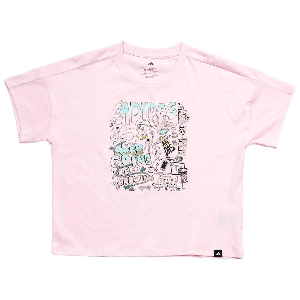 Click here for Girls (7-16) adidas(R) Short Sleeve Graffiti Loose... prices