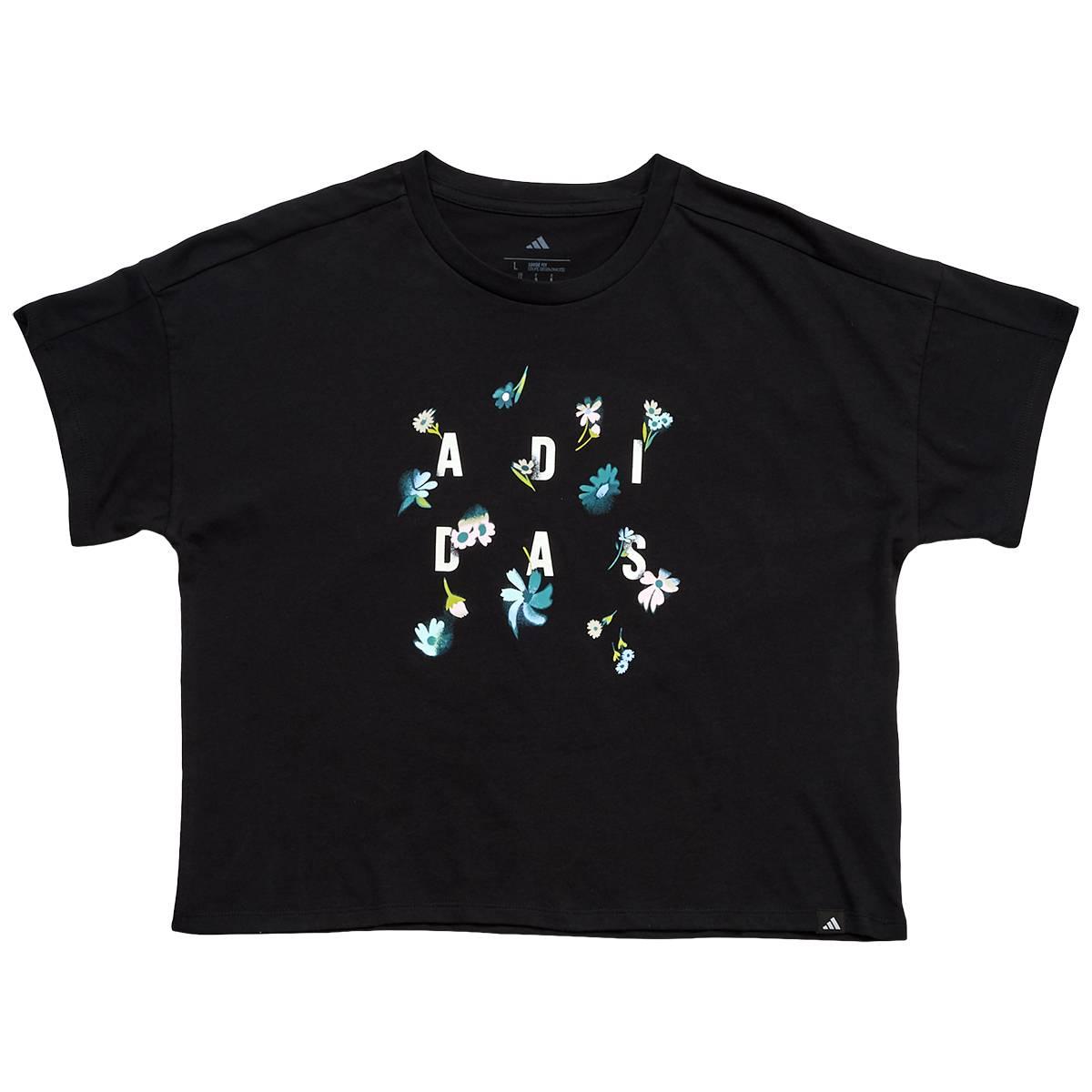 Click here for Girls (7-16) adidas(R) Short Sleeve Floral Loose F... prices