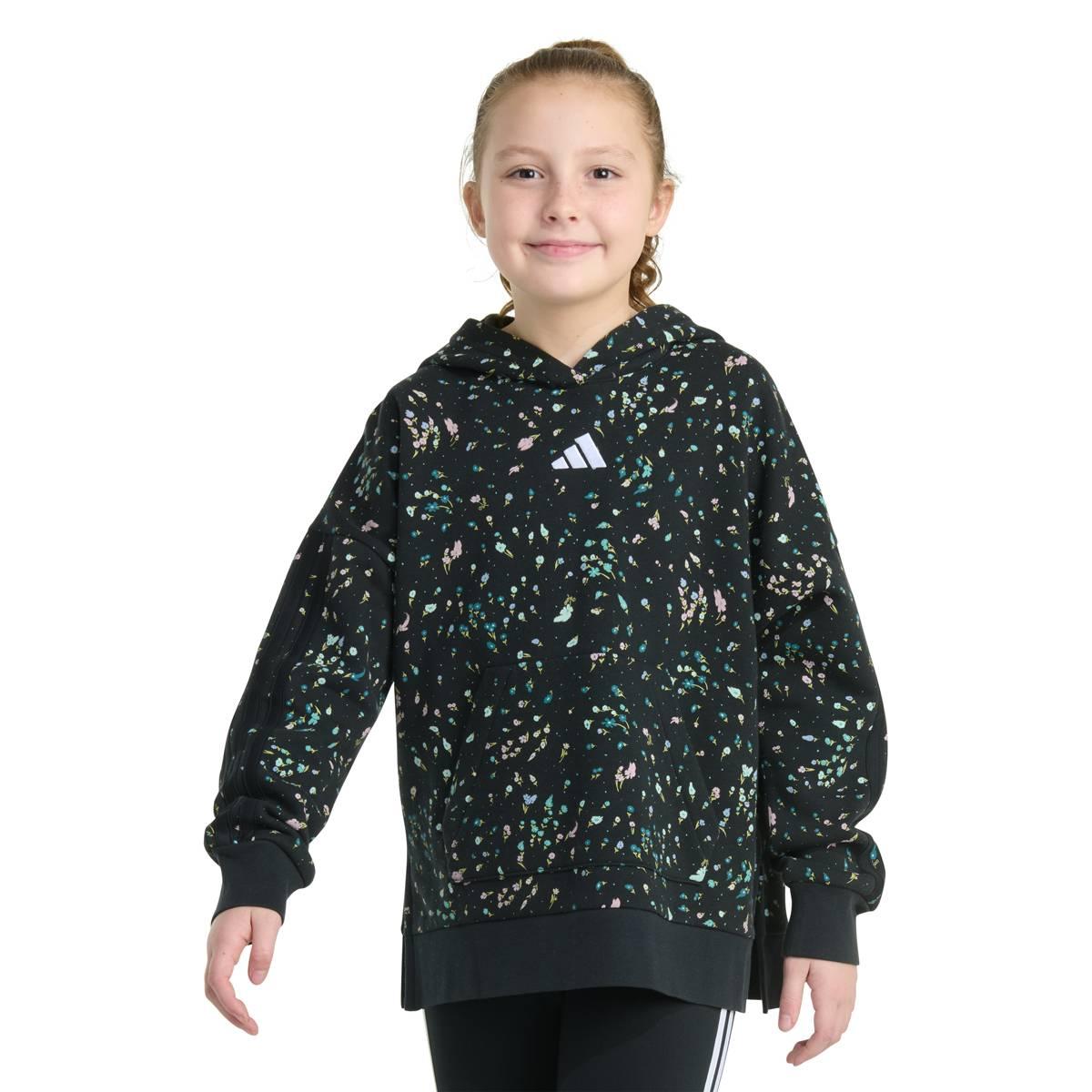 Click here for Girls (7-16) adidas(R) Floral Slip Pullover Hoodie prices