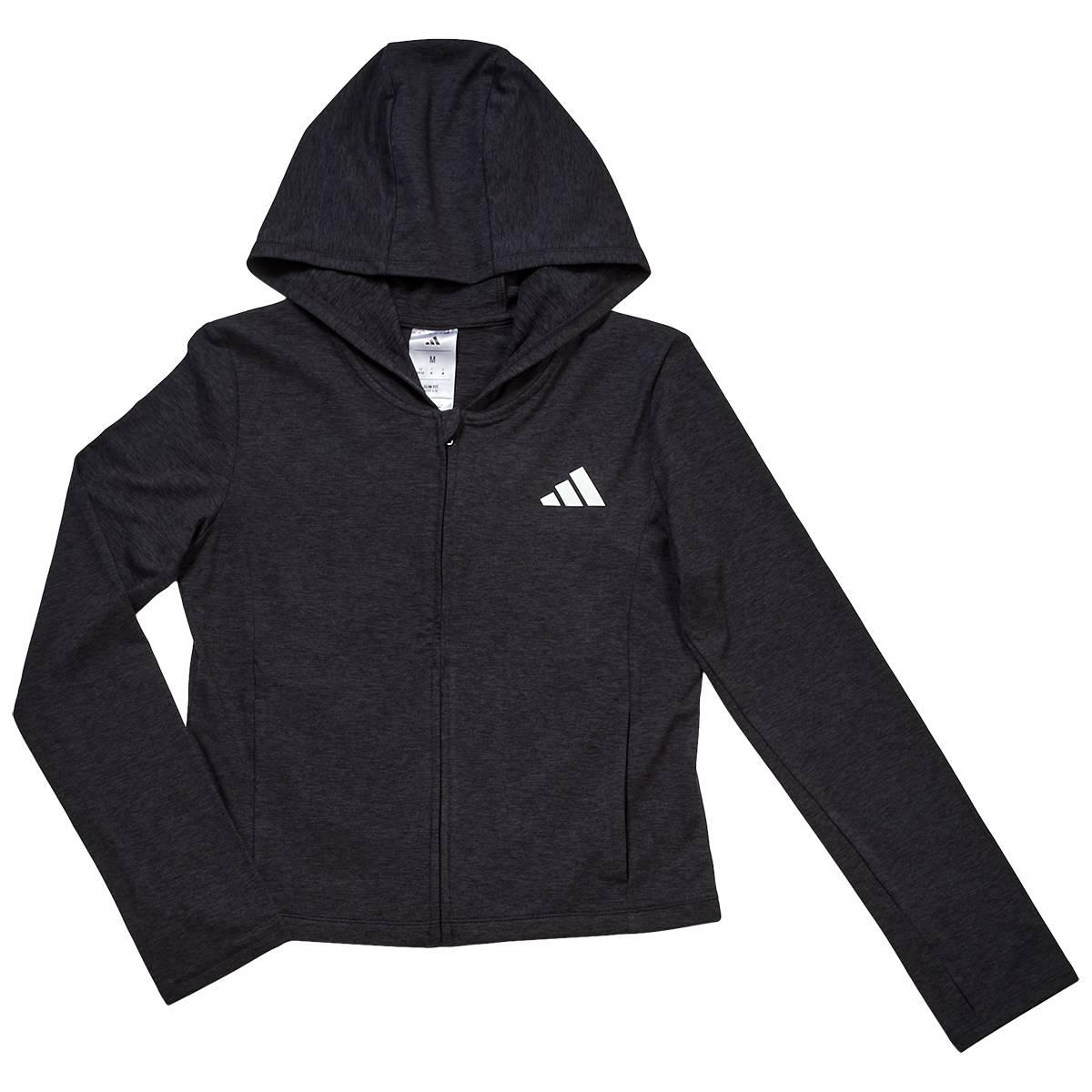 Click here for Girls (7-16) adidas(R) Hooded Full Zip Marled Jack... prices