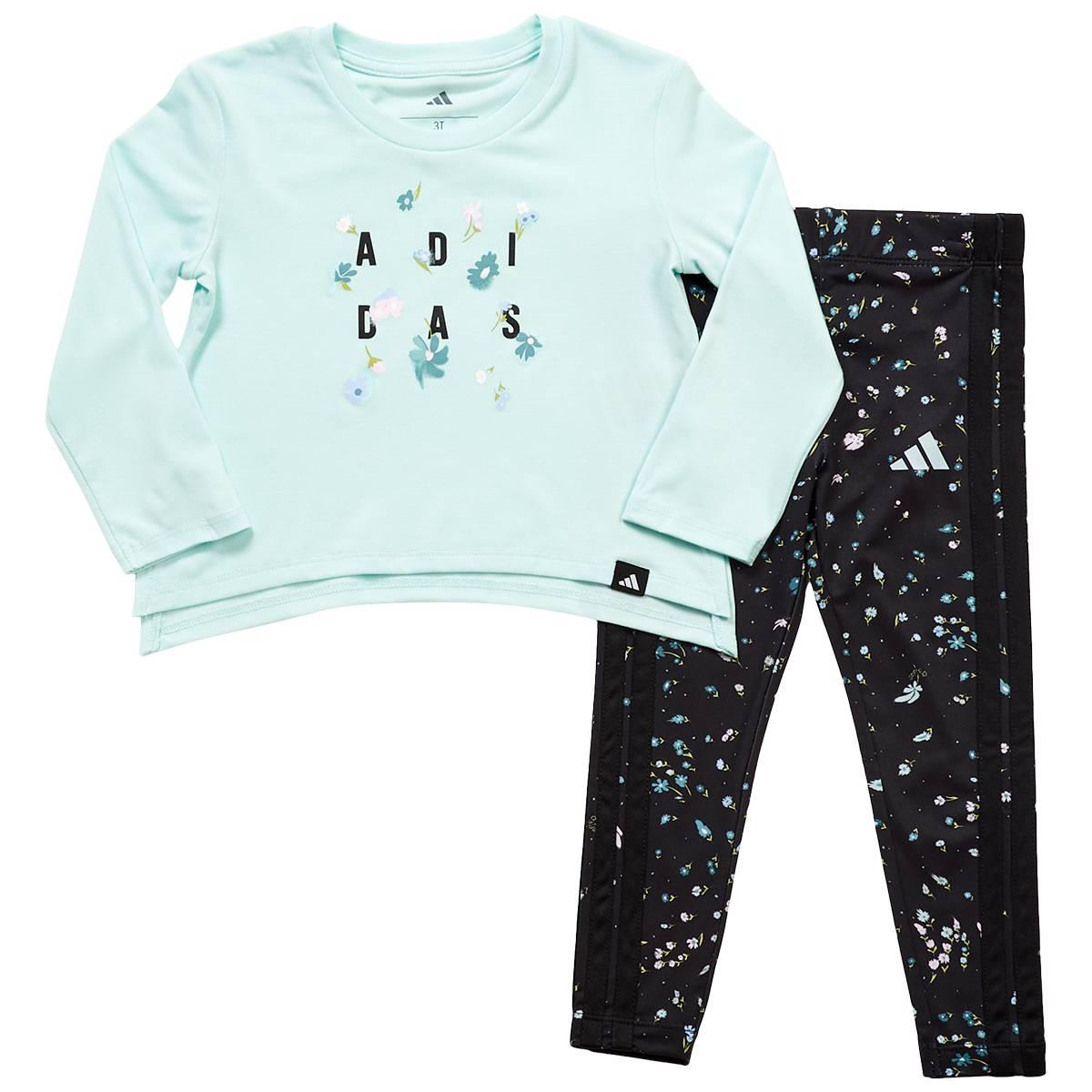Click here for Toddler Girl adidas(R) Long Sleeve Tee & Ditsy Flo... prices