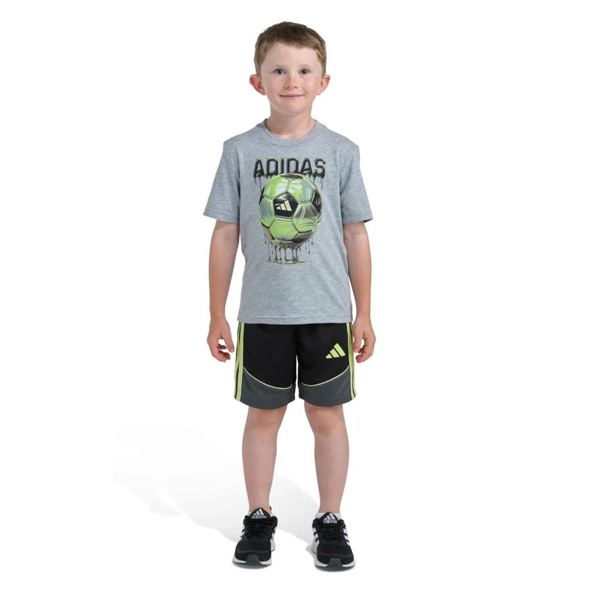 Click here for Toddler Boy adidas(R) Short Sleeve Color Block Sho... prices