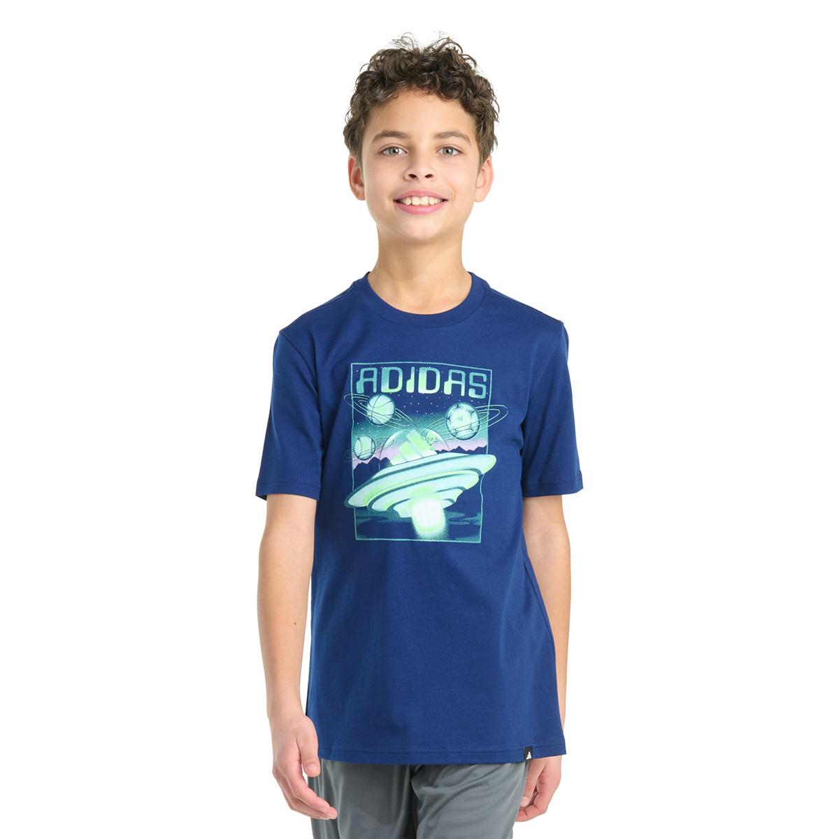 Boys (8-20) adidas(R) Short Sleeve Out of This World Tee