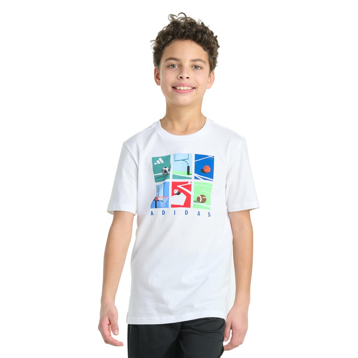 Click here for Boys (8-20) adidas(R) Short Sleeve Multi Sport Gri... prices