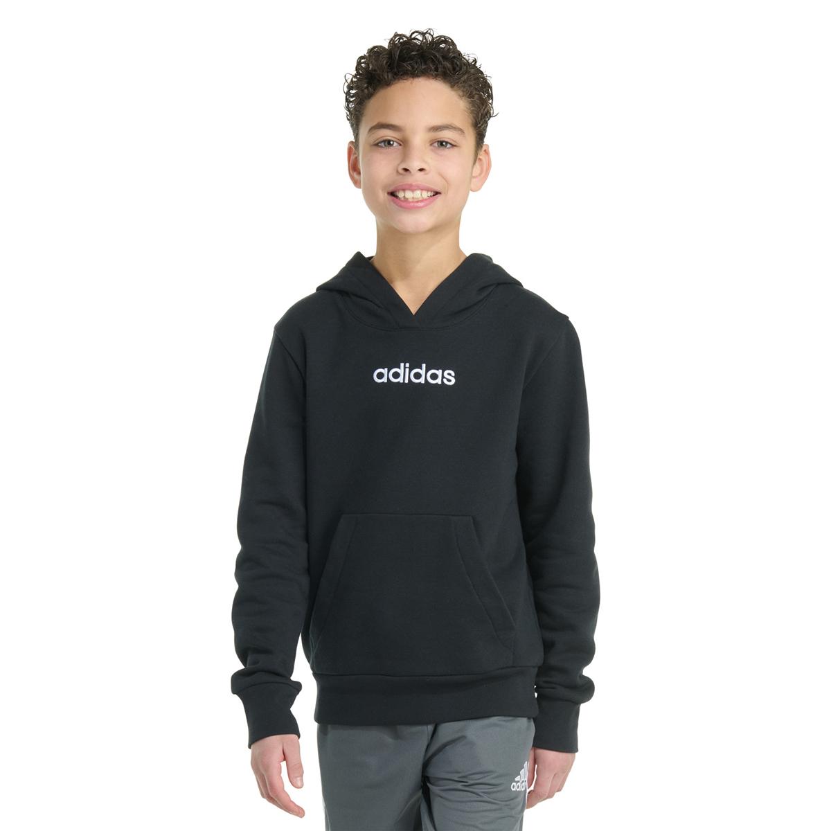 Click here for Boys (8-20) adidas(R) Essential Linear Fleece Hood... prices