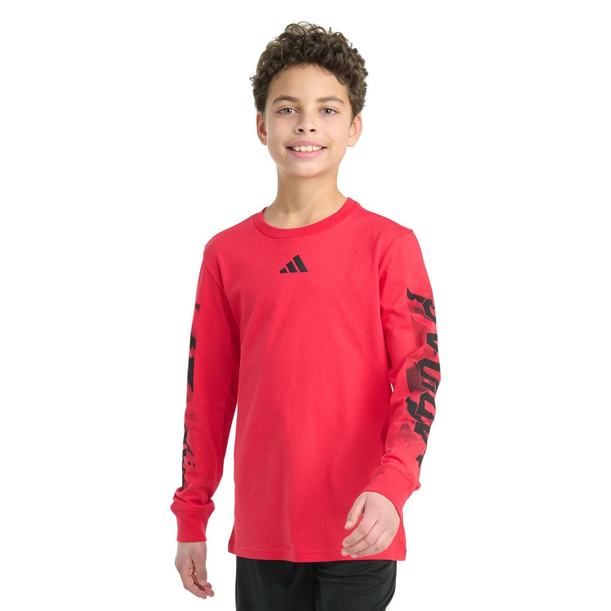 Click here for Boys (8-20) adidas(R) Camo Lineage Long Sleeve Tee prices