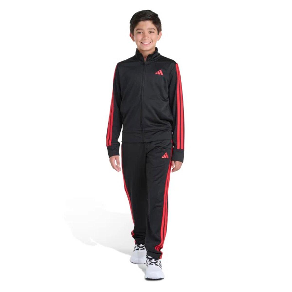 Boys (8-20) adidas(R) 3 Stripe Track Jacket & Joggers Set