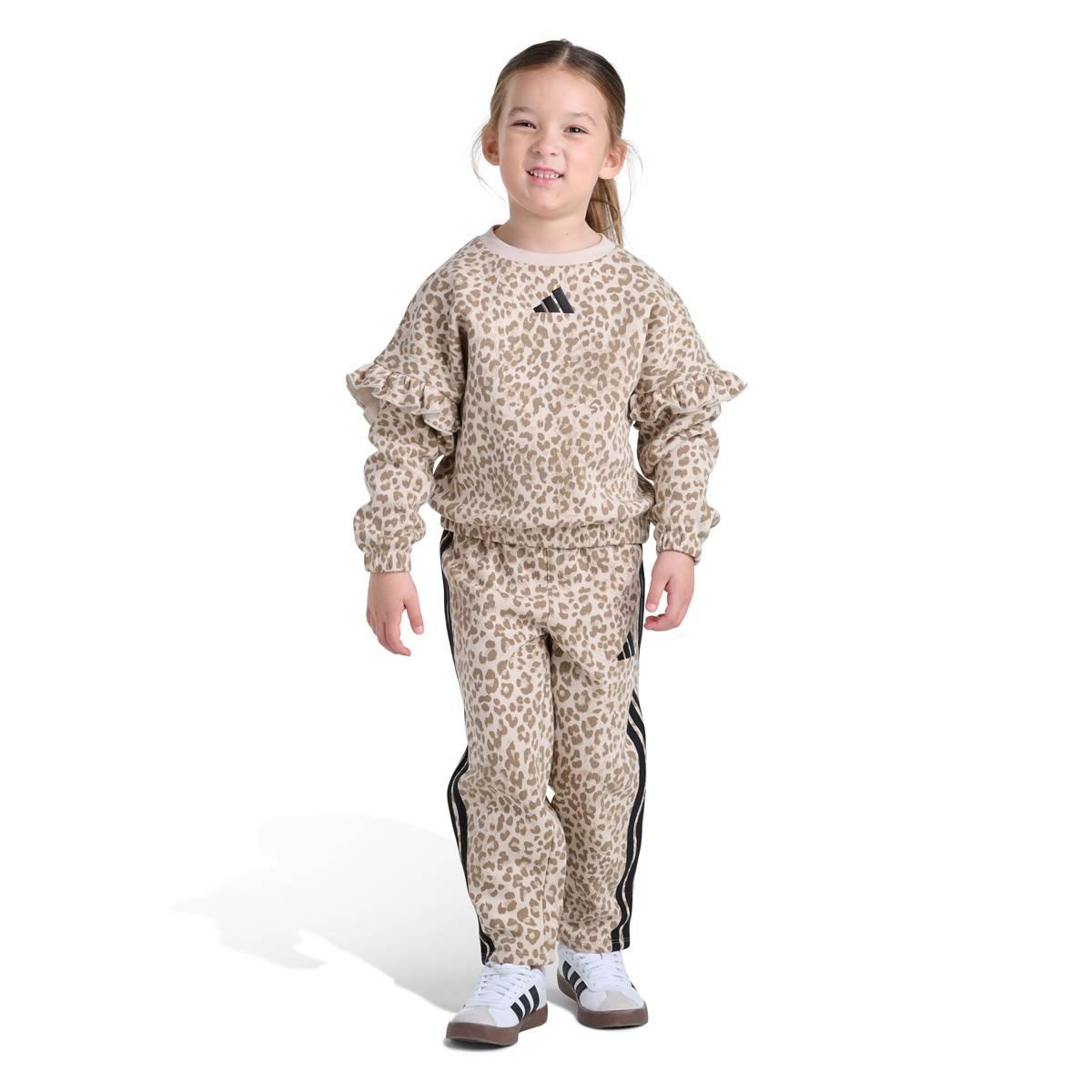 Click here for Girls (4-6x) adidas(R) Leopard Flutter Sleeve Top... prices