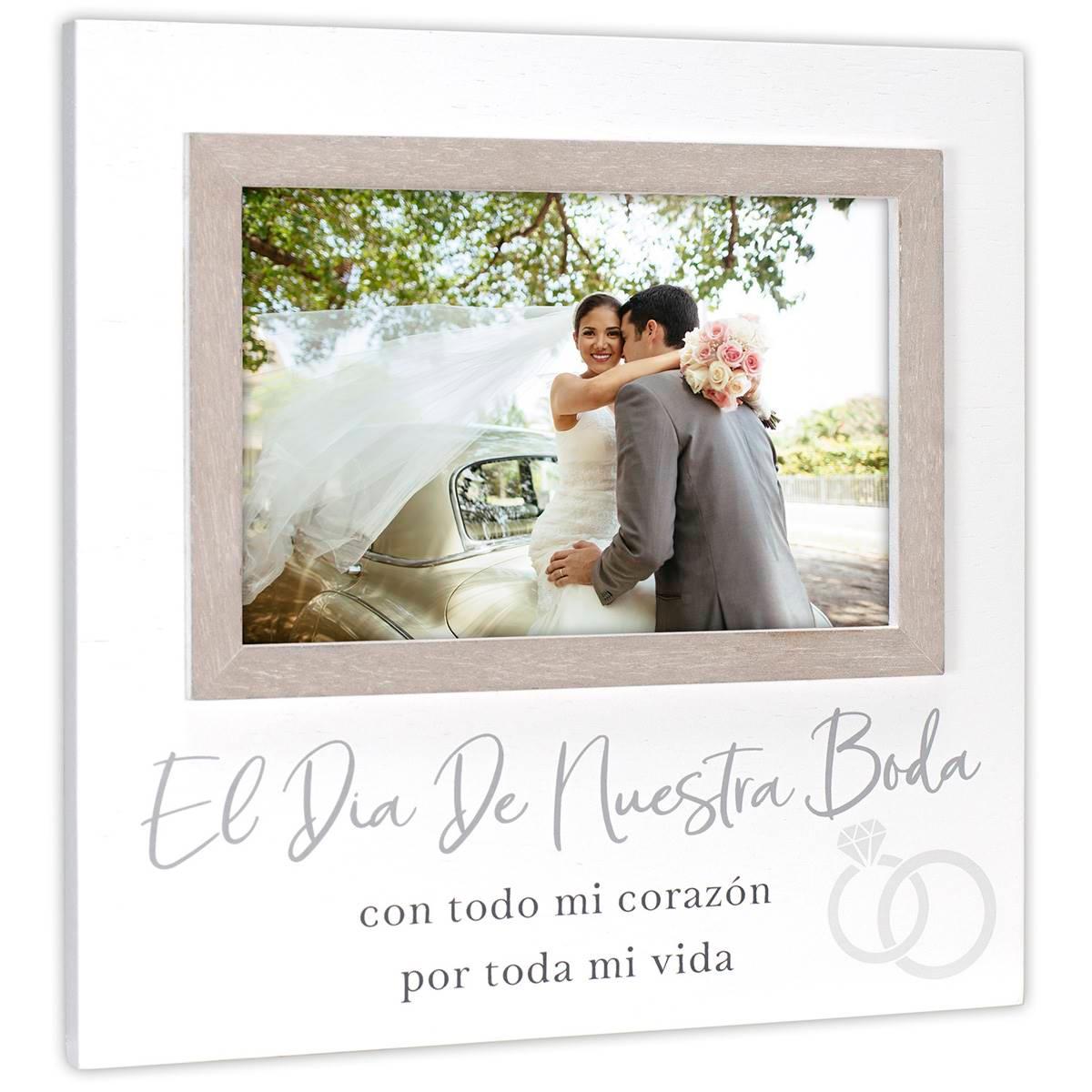 Click here for Malden El Dia De Nuestra Boda White Frame - 4x6 prices