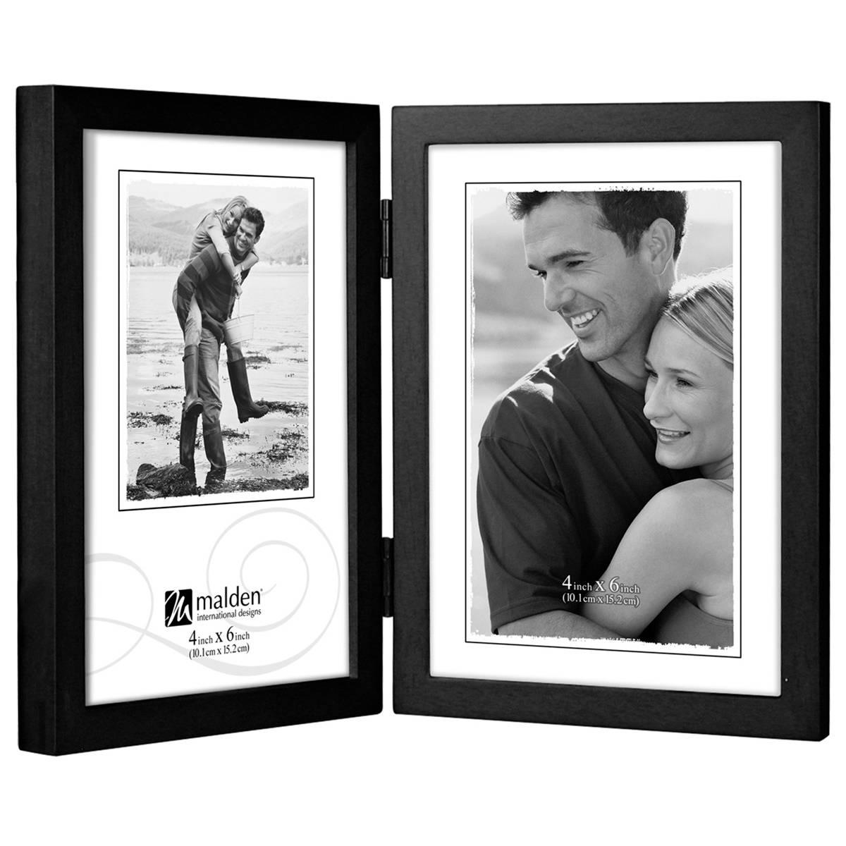 Click here for Malden Double Vertical Concepts Black Frame - 4x6 prices