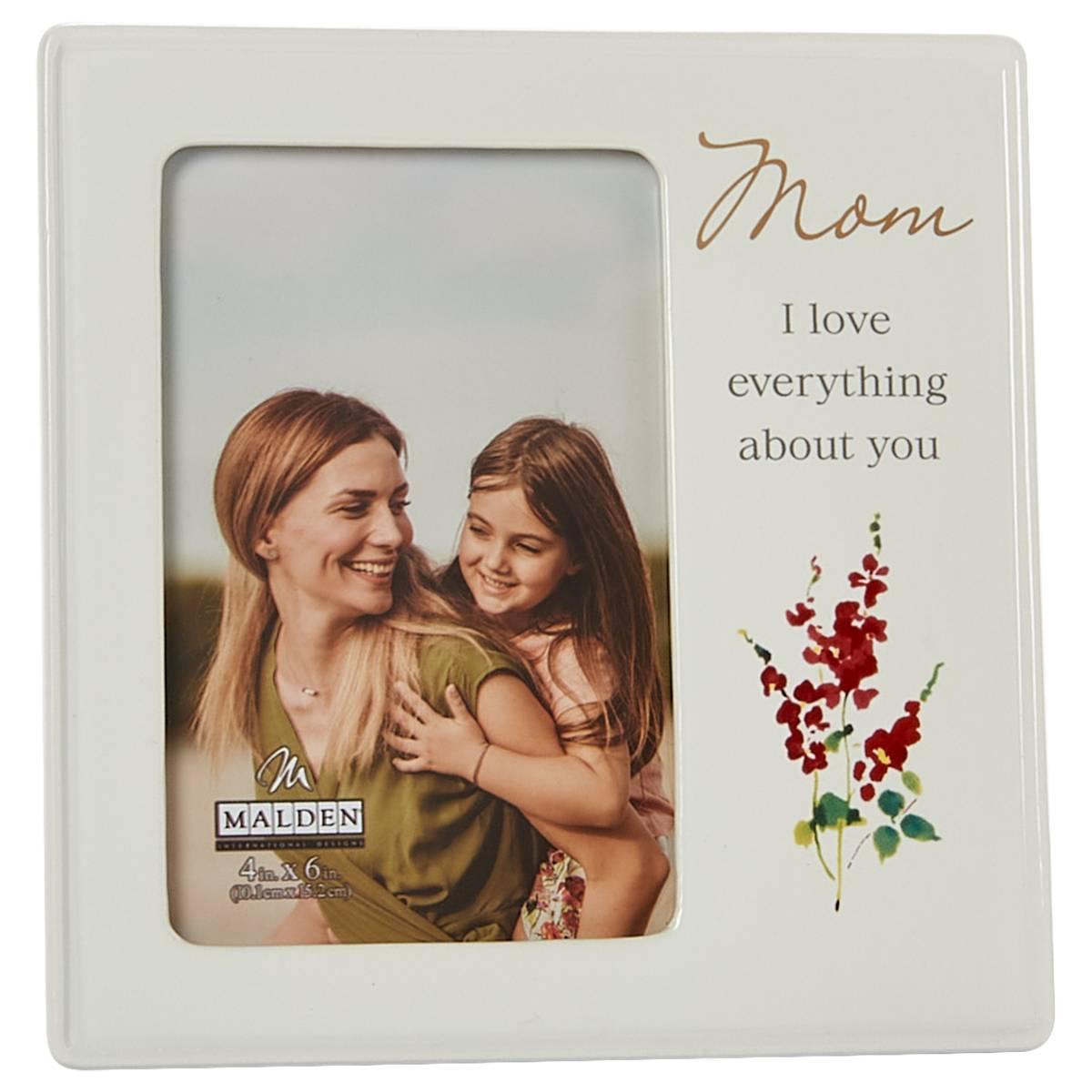 Click here for Malden Floral Ceramic Mom Frame - 4x6 prices