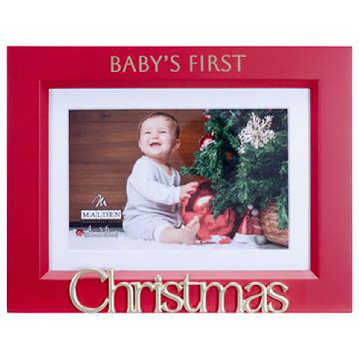 Click here for Malden Babys First Christmas Frame - 4x6 prices
