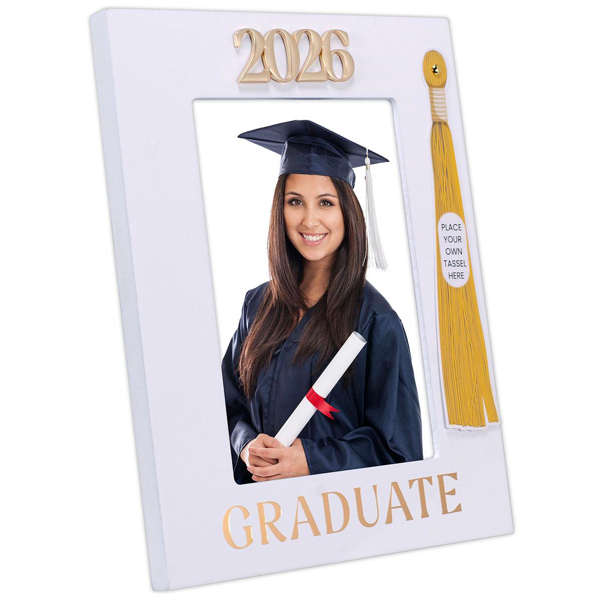 Click here for Malden 2026 Graduation Tassel Holder Frame White prices