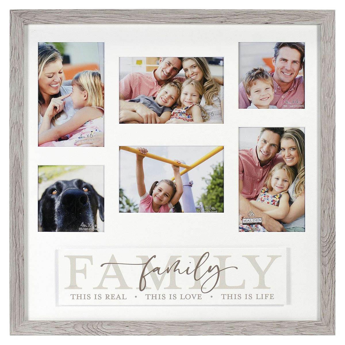 Click here for Malden 6-Opening Collage Frame - Family This Is Li... prices