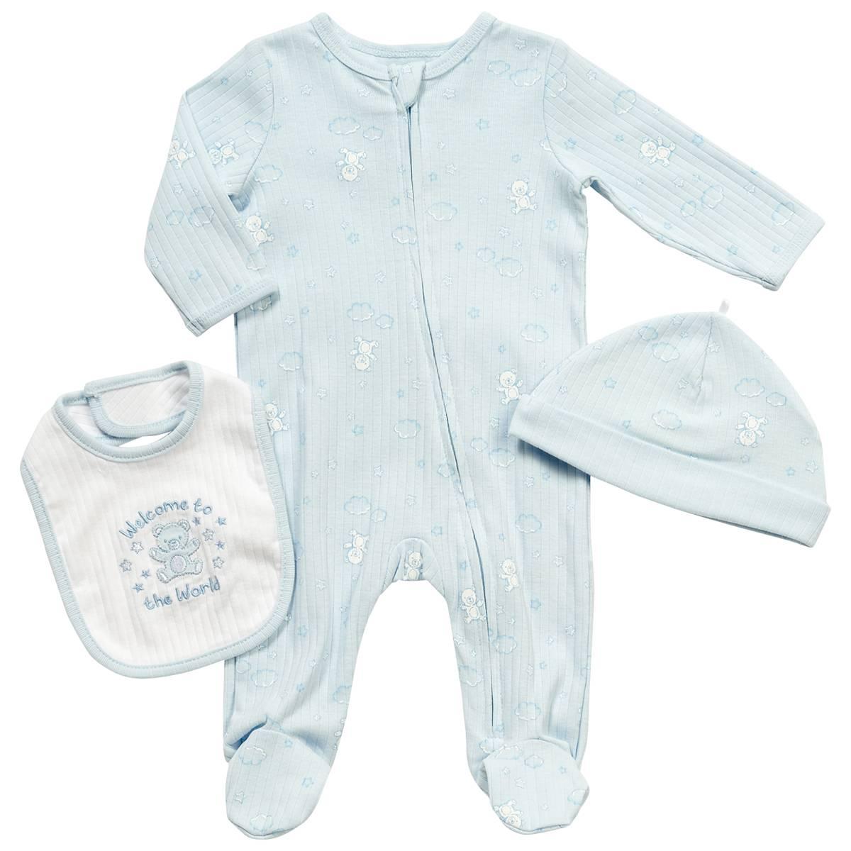 Click here for Baby Boy (NB-3M) Little Me(R) 3pc. Welcome To The... prices