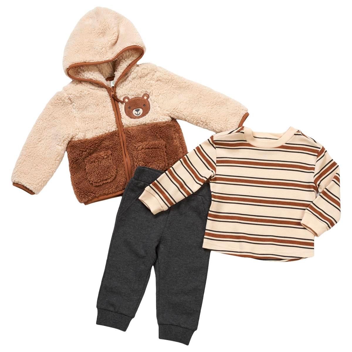 Click here for Baby Boy (12-24M) Little Me(R) 3pc. Bear Sherpa Se... prices