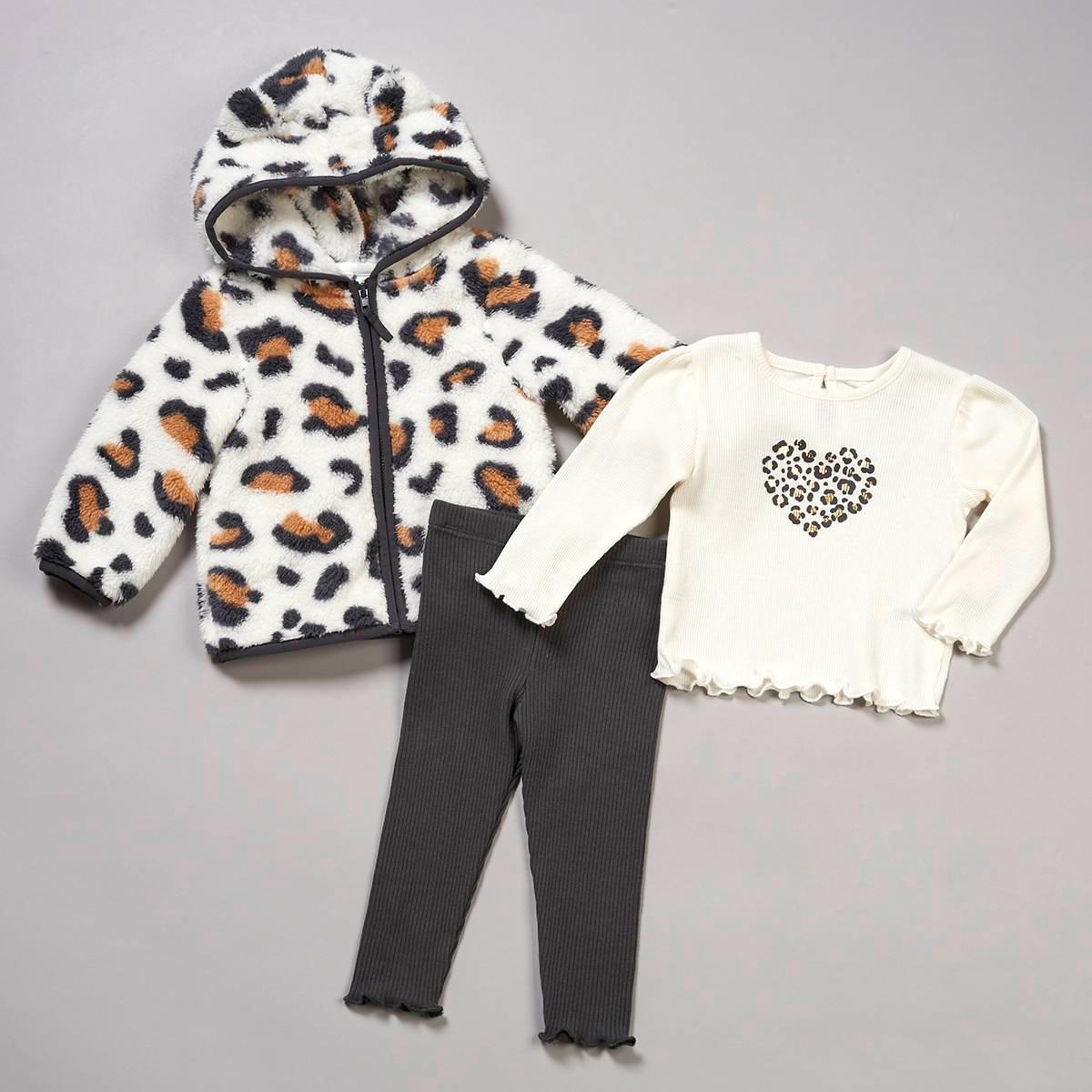 Click here for Baby Boy (12-24M) Little Me(R) 3pc. Leopard Sherpa... prices