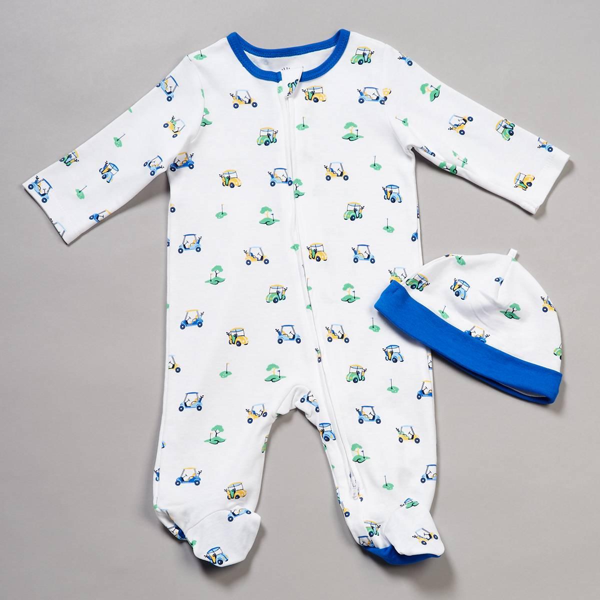 Click here for Baby Boy (NB-9M) Little Me(R) Golf Links Footie wi... prices