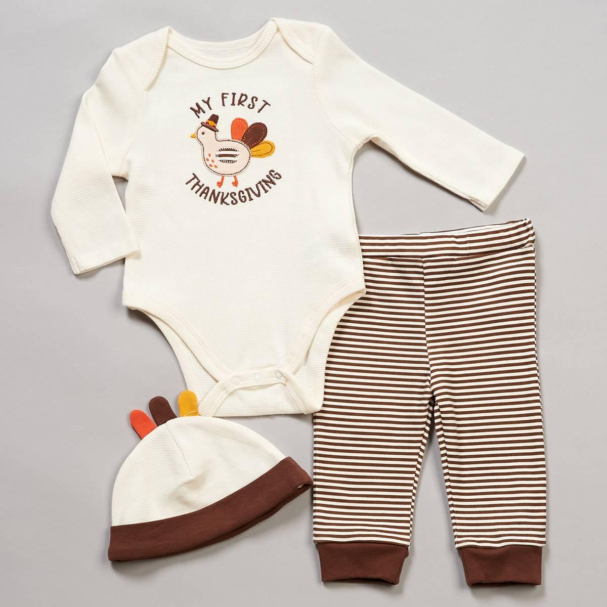 Click here for Baby Unisex (3-12M) Little Me(R) 3pc. 1st Thanksgi... prices