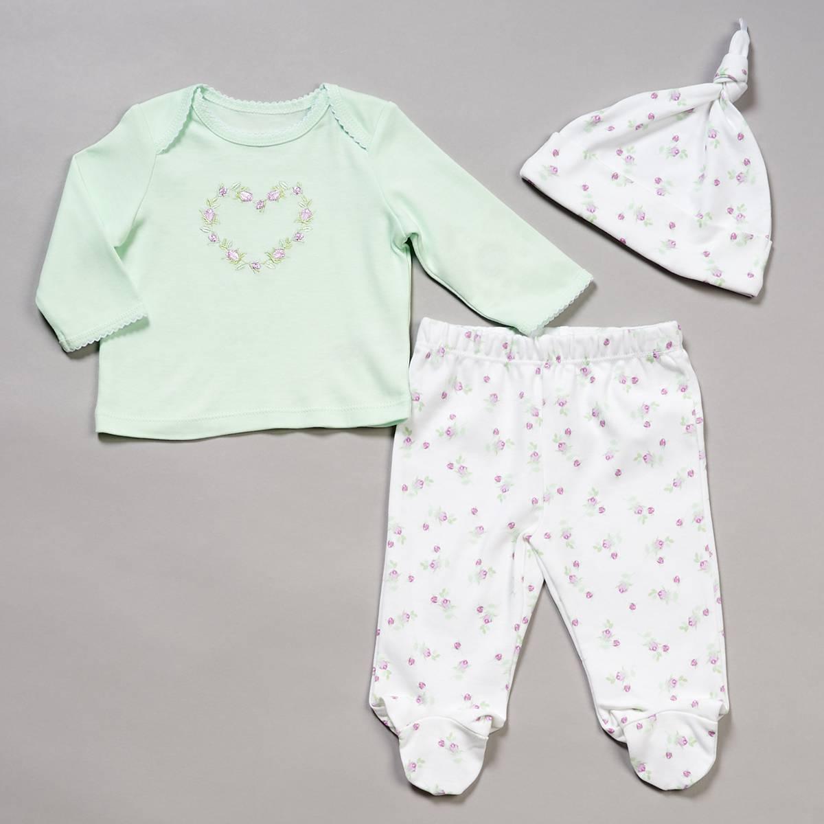 Click here for Baby Girl (NB-9M) Little Me(R) 3pc. Floral & Heart... prices
