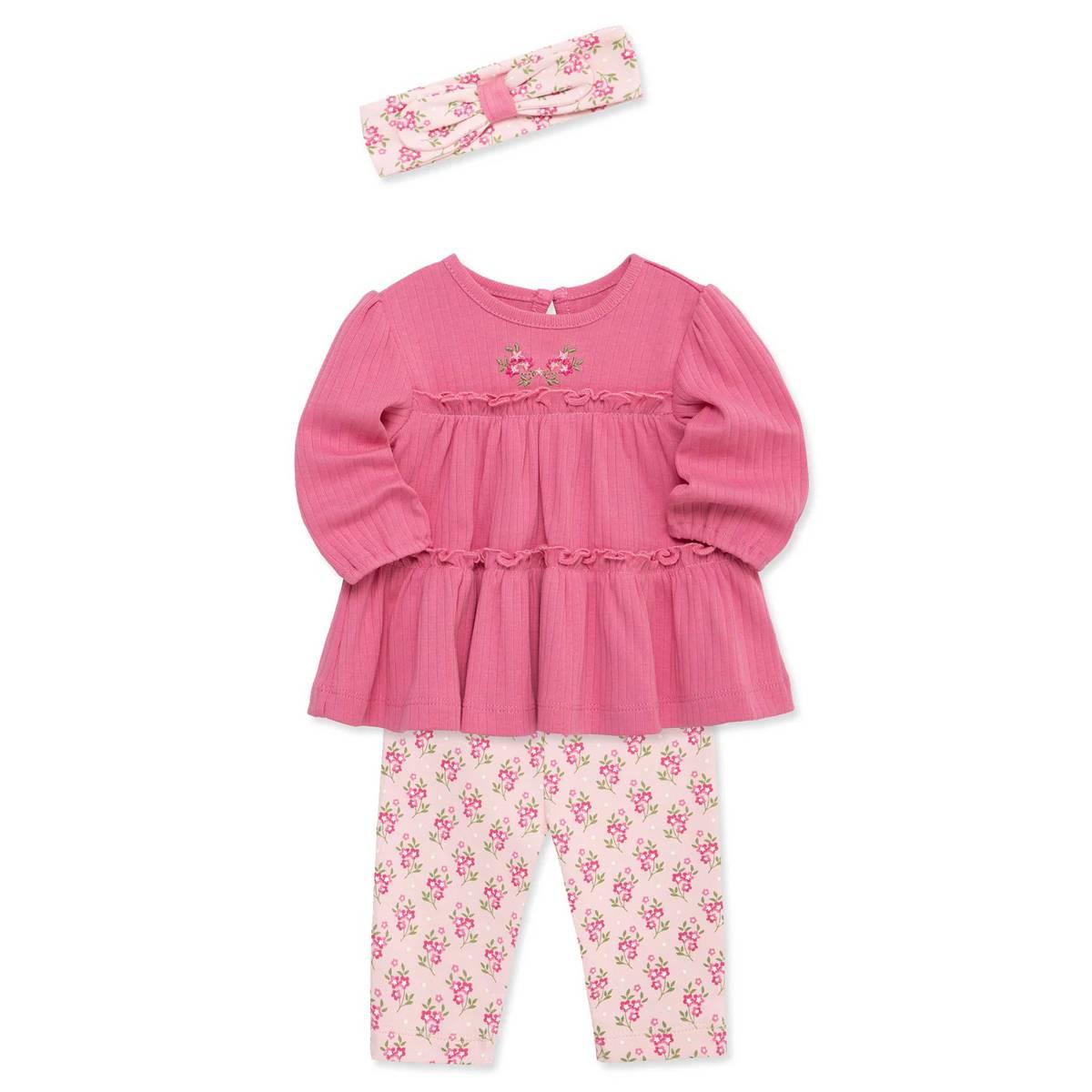Click here for Baby Girl (3-12M) Little Me(R) Bellflower Tunic Se... prices