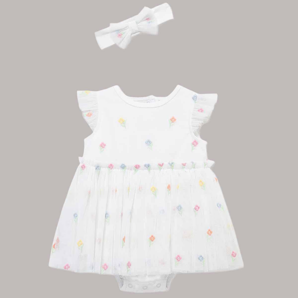 Click here for Baby Girl (3-12M) Little Me(R) Floral Popover w/ H... prices