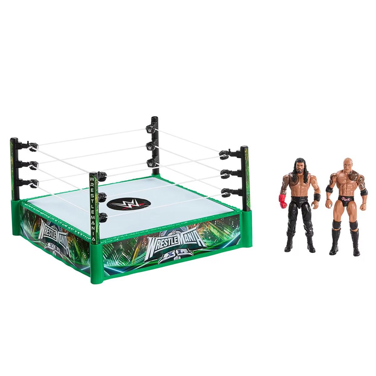 Click here for WWE Bloodlines Rules Wrestle Mania Ring & Figures prices