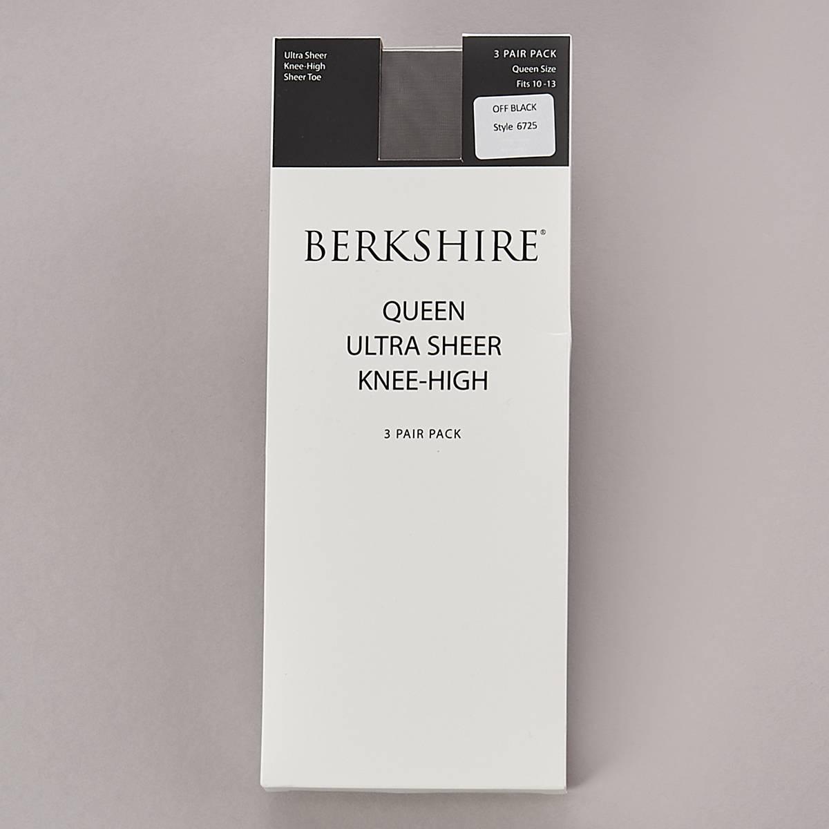 Click here for Womens Berskhire 3pk. Ultra Sheer Knee Highs with... prices