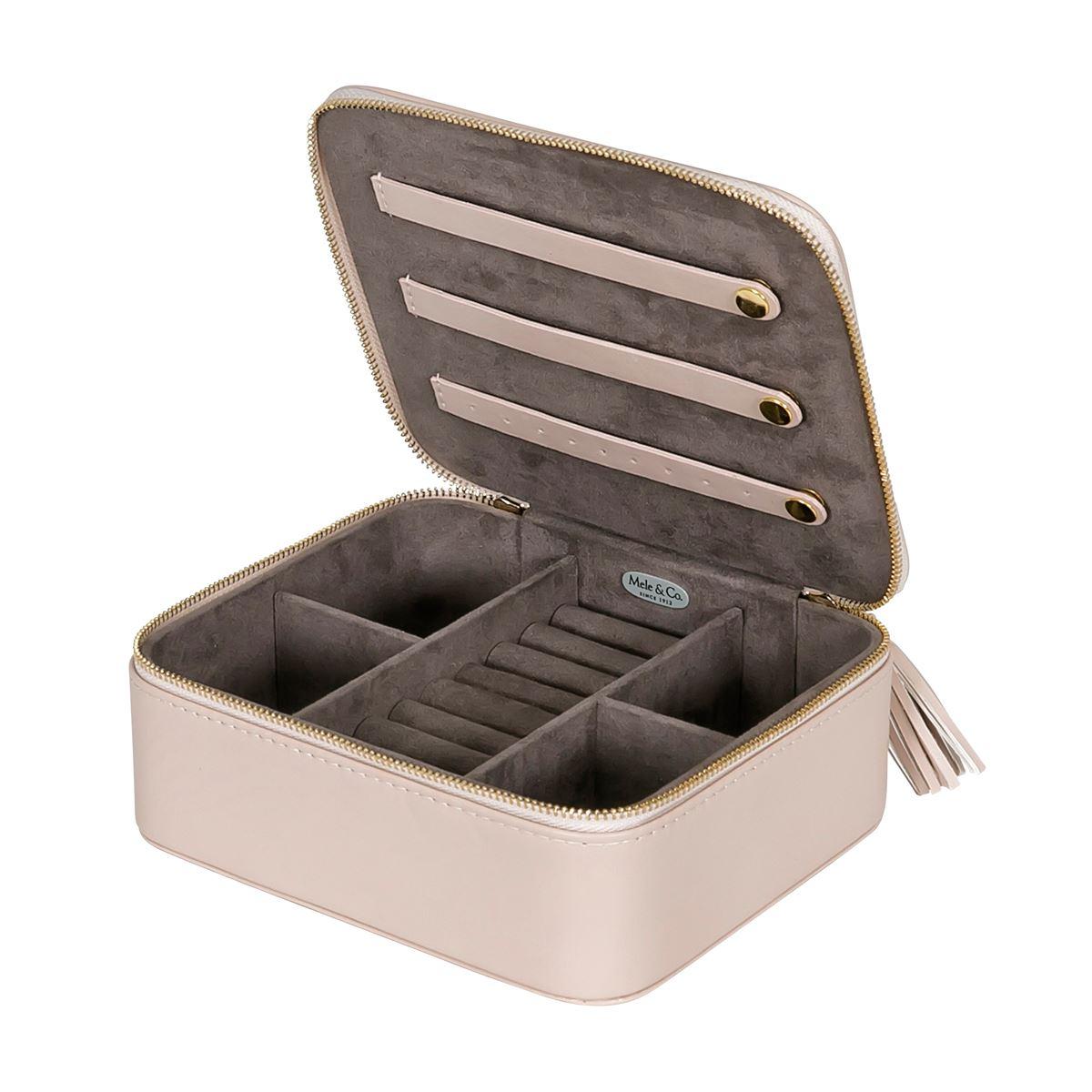 Click here for Mele & Co. Shiloh Travel Faux Leather Jewelry Case prices
