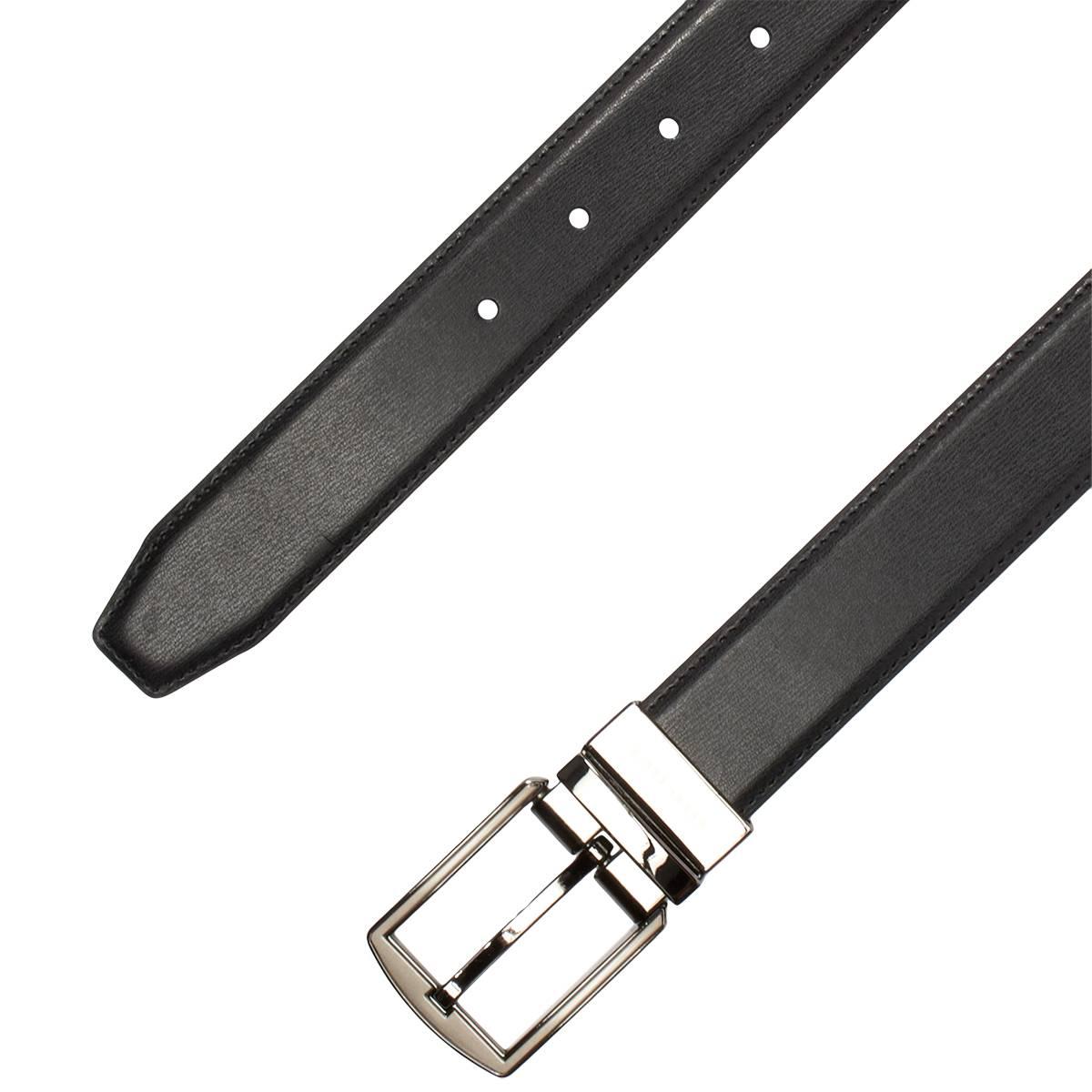 Click here for Mens Perry Ellis 32mm Reversible Stanley Leather B... prices