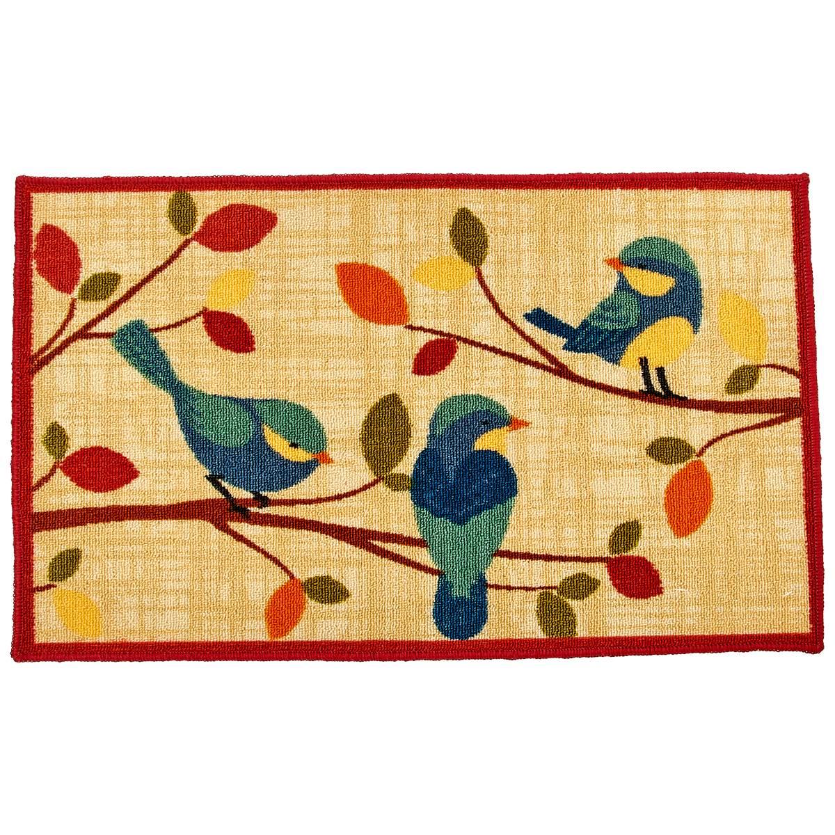 Click here for Nourison Blue Birds on Branch Accent Rug prices