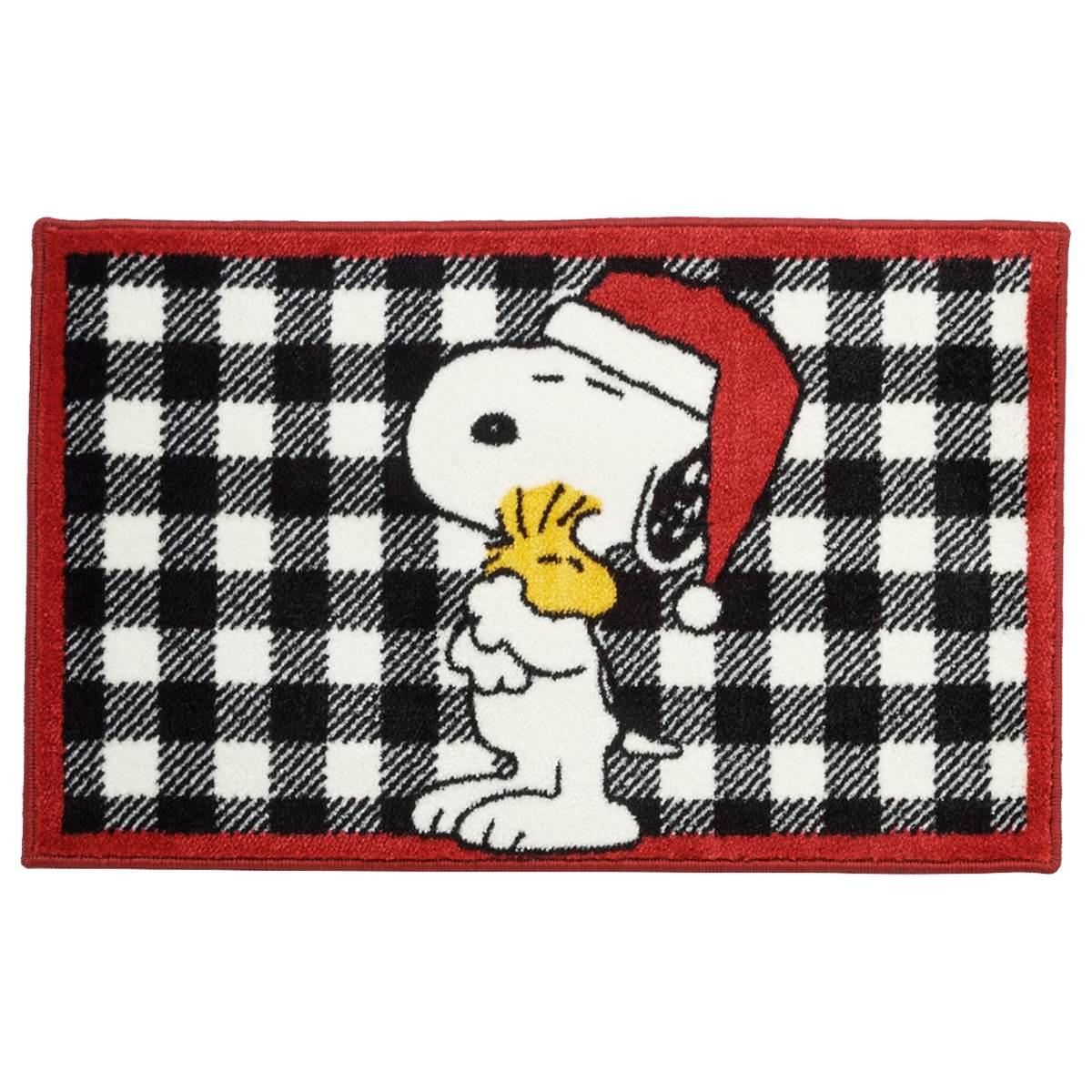 Click here for Nourison Peanuts Snoopy & Woodstock Plaid Accent R... prices