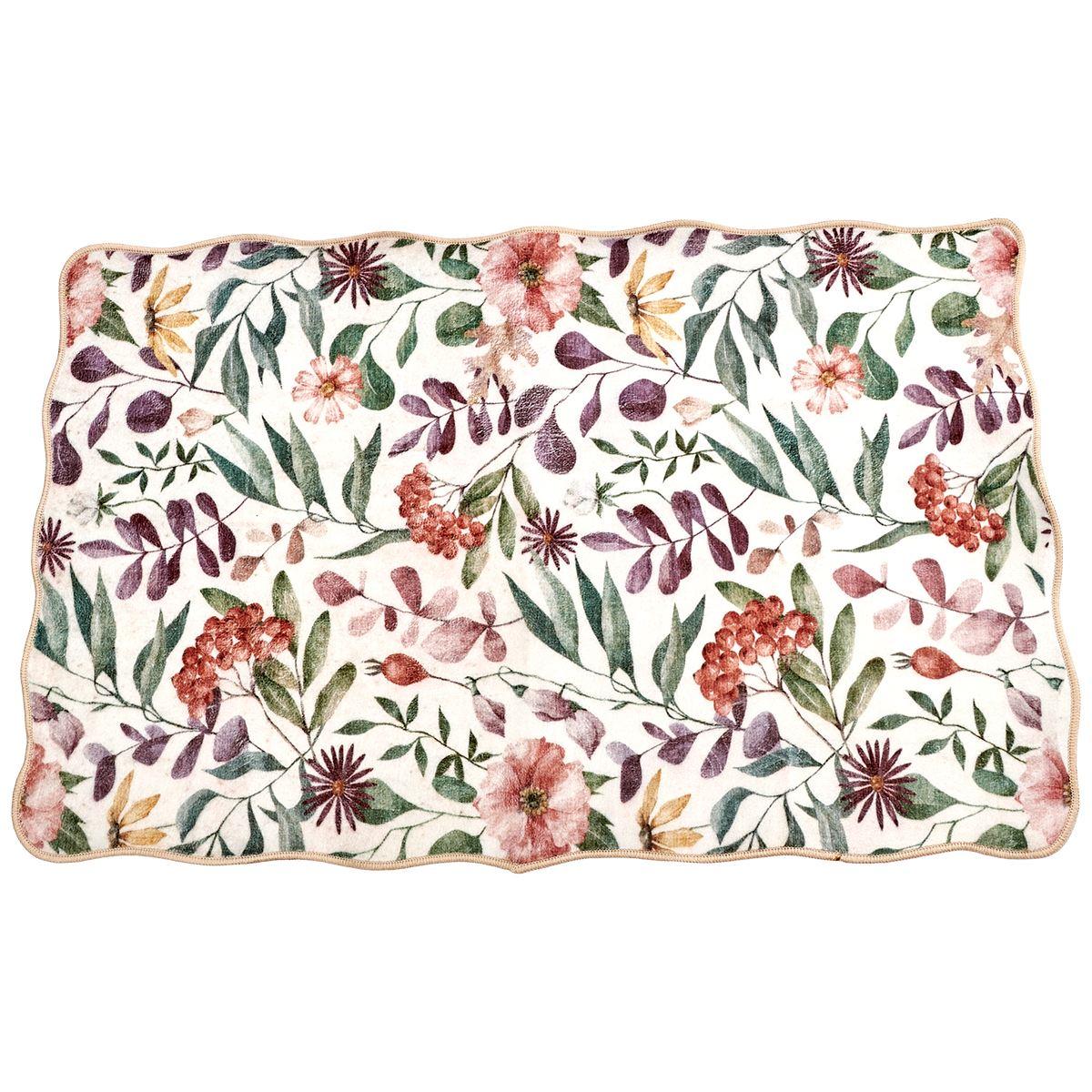 Click here for Nourison Scalloped Edges Leaf Floral Rug prices