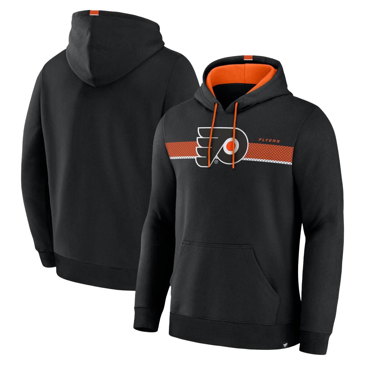Click here for Mens Fanatics Flyers Wrist Shot Hoodie prices