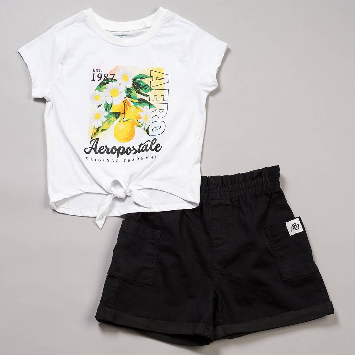Click here for Girls (7-12) Aeropostale Tie Front Lemon Tee w/ De... prices