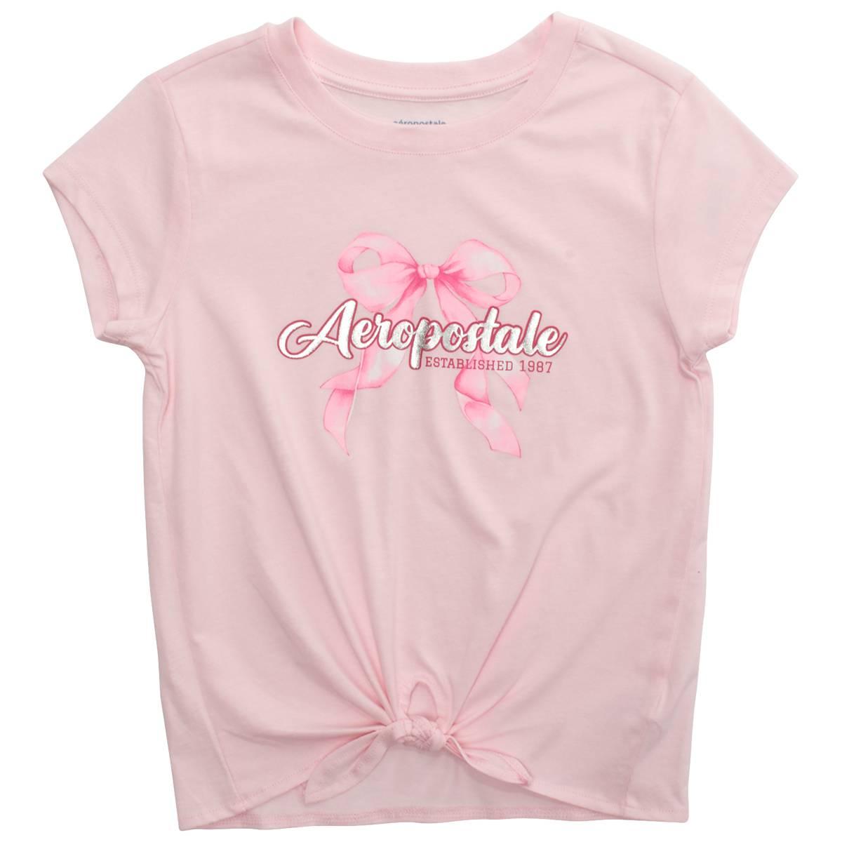 Click here for Girls (7-16) Aeropostale Tie Front Bow Graphic Tee prices
