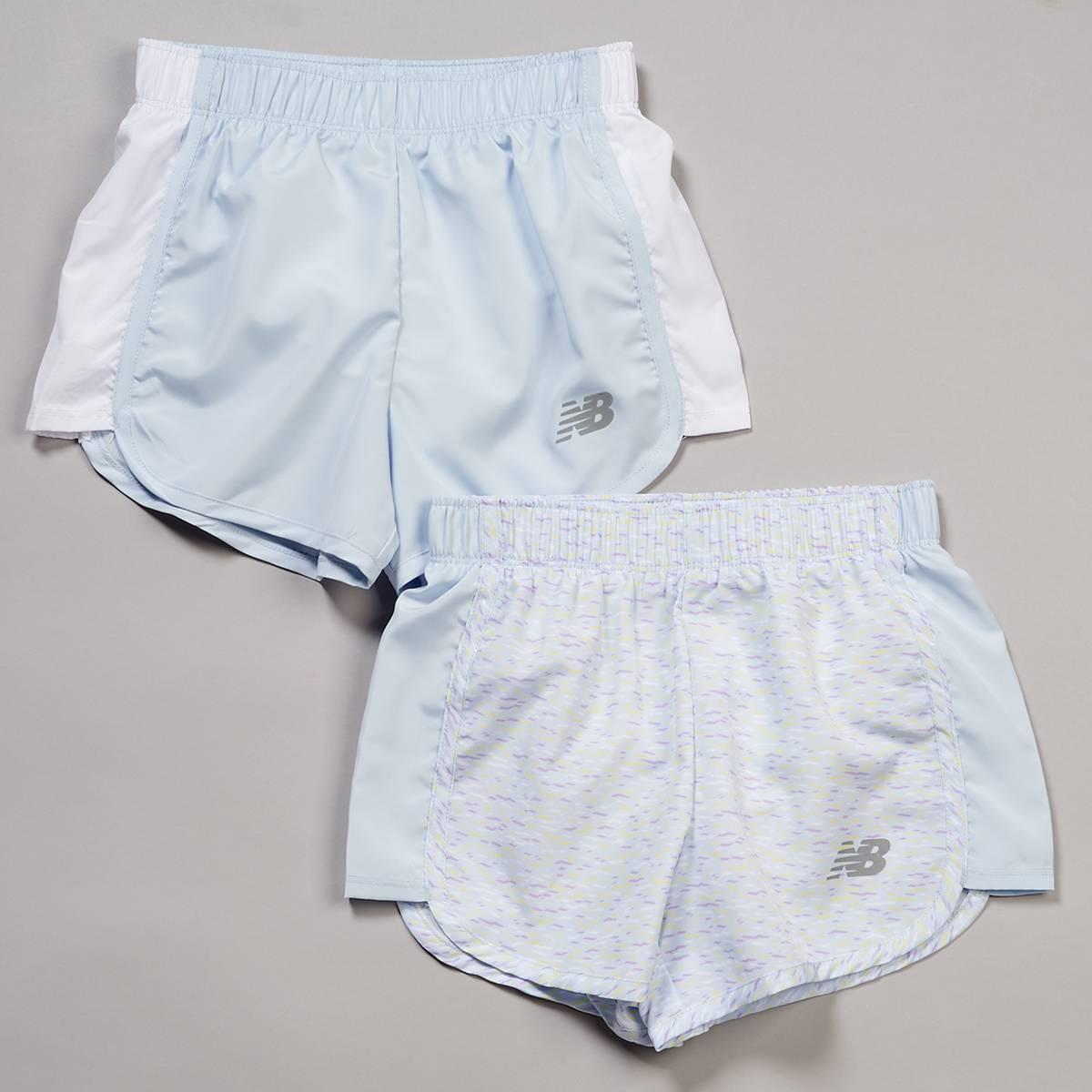 Click here for Girls (7-16) New Balance 2pk. Woven Shorts - Starl... prices