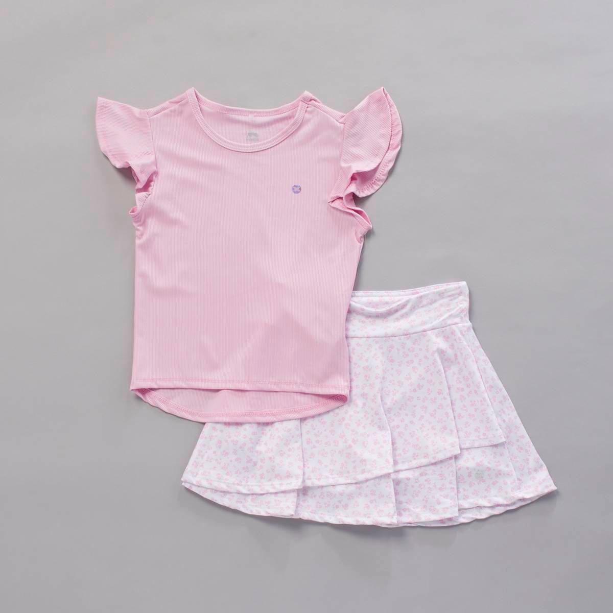 Click here for Girls (7-16) RBX Performance Tee w/ Floral Skort S... prices