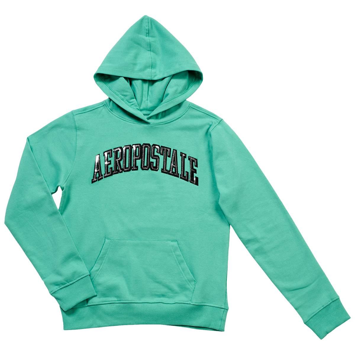 Click here for Girls (7-16) Aeropostale Fleece Lined Sequin Logo... prices